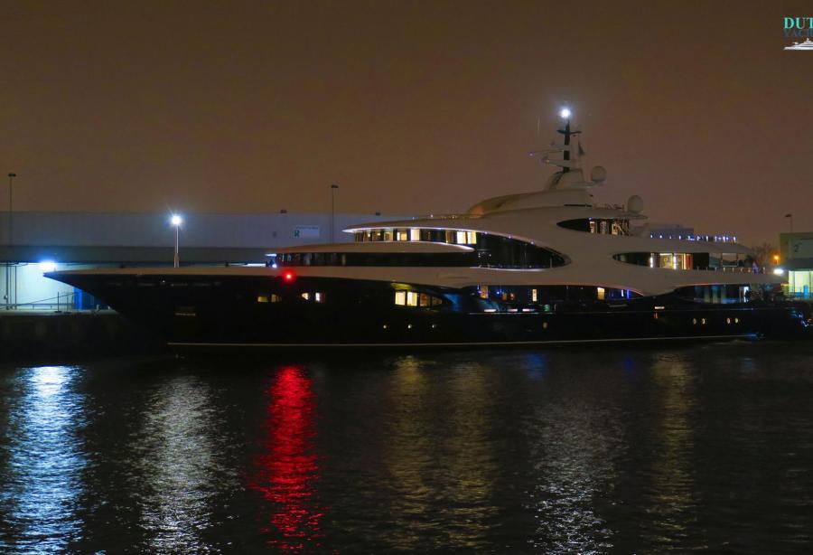 Oceanco project Y715 on her first sea trials - Yacht Harbour