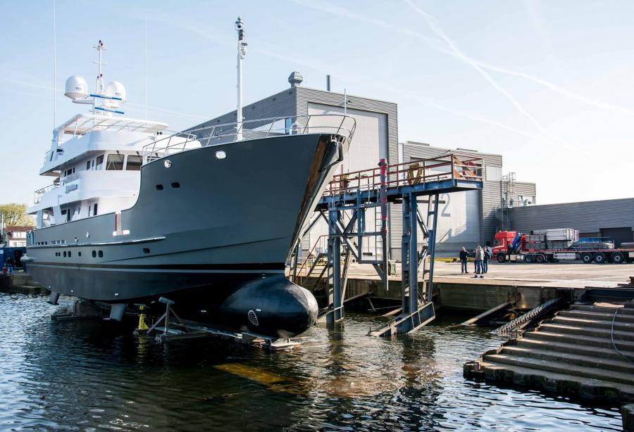 Balk Shipyard launches Project Gisele - Yacht Harbour