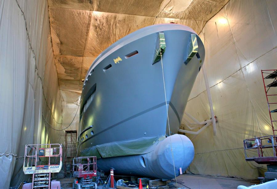 Burger Boat Project Northland one step closer to her launch - Yacht Harbour