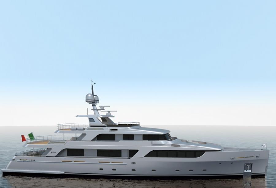 Codecasa Hull C122 is ready to launch - Yacht Harbour