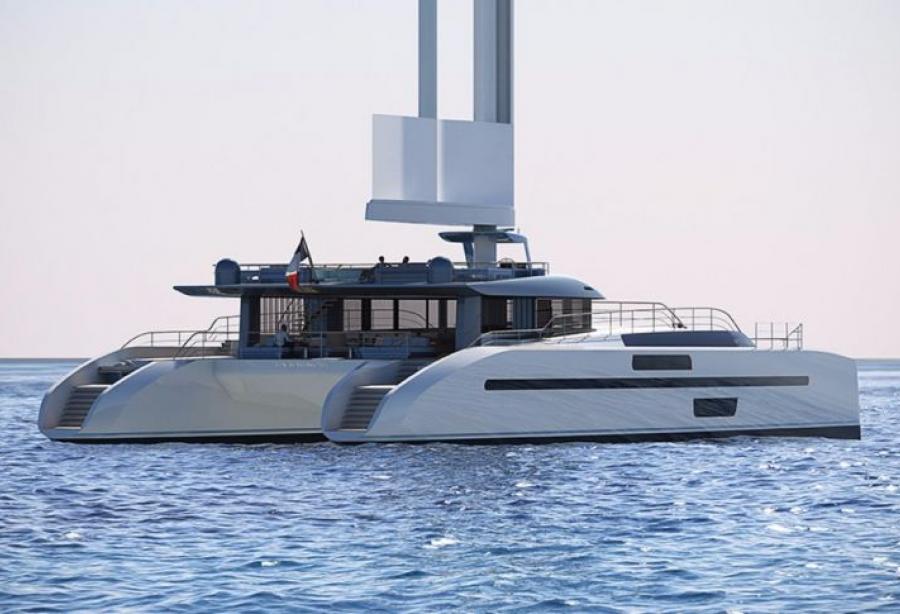 Evidence: motor and sailing yachts meet in this wing-yacht concept ...
