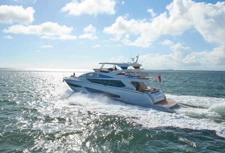 In pictures: Pearl 80 during sea trials in Miami - Yacht Harbour