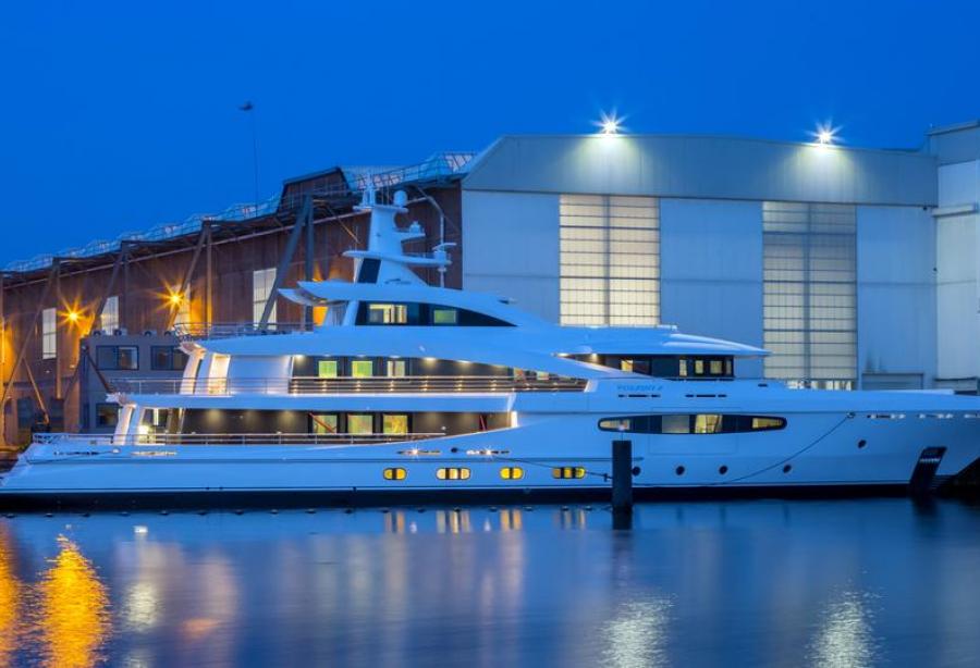57-metre Amels 188 yacht Volpini 2 launched by Amels - Yacht Harbour