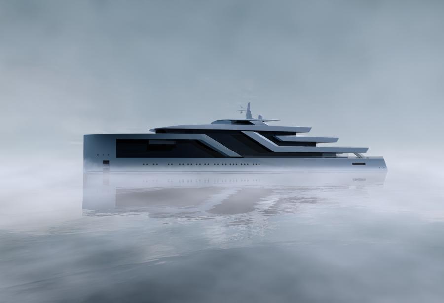 100-metre superyacht concept by Isaac Burrough Design - Yacht Harbour