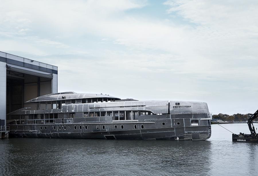 Construction update: YN 19150 Project Electra hull and superstructure ...