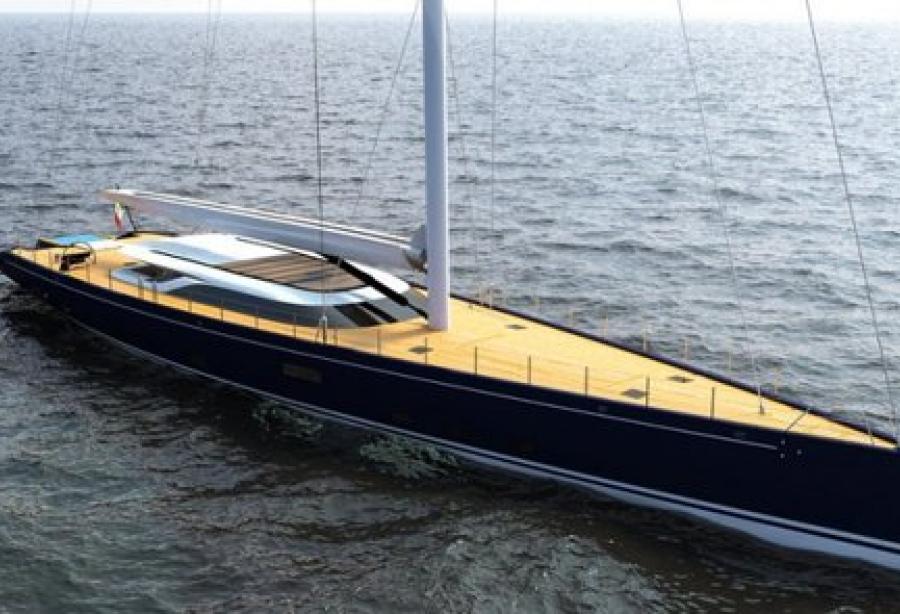 The new 52m sailing superyacht concept Blue Sapphire - Yacht Harbour