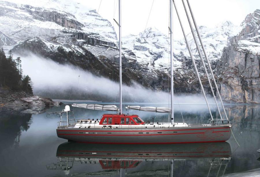 Pelagic 77 leaves shed at KM YachtBuilders - Yacht Harbour