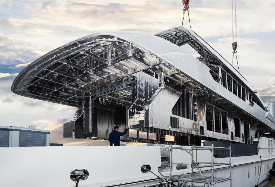 A tour inside in-build 55m superyacht Project Pollux - Yacht Harbour