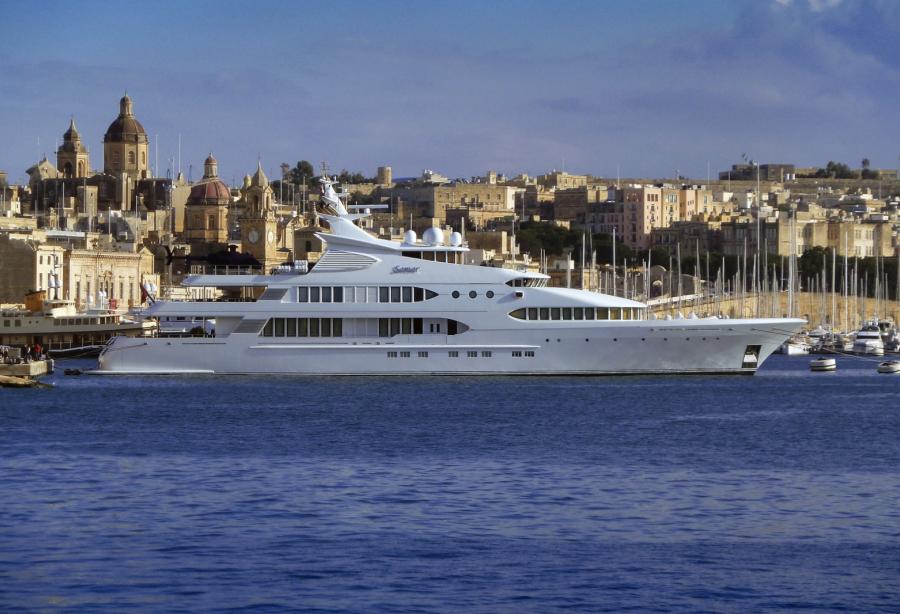 Spotted: Kuwaiti billionaire’s $100 million yacht Samar in Malta ...