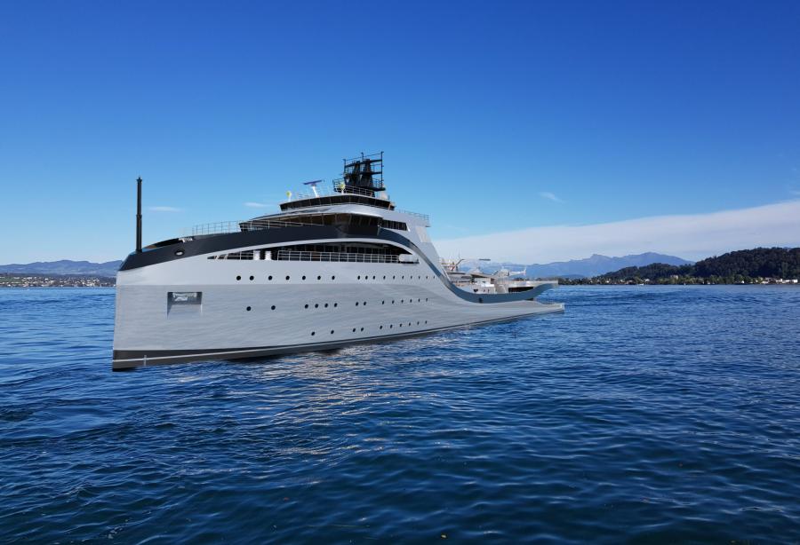 Protean 95m – hybrid yacht with a multipurpose use - Yacht Harbour