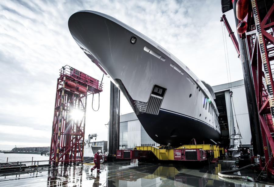 The First Amels 200 Has Launched at the Damen Yachting Yard - Yacht Harbour