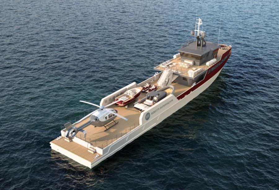 The Newest Rosetti’s Superyachts 55m Support Vessel - Yacht Harbour