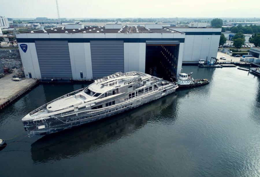 Main Engines Installed on the 60m Project Skyfall - Yacht Harbour