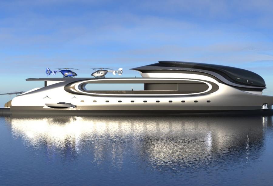 Futuristic 85m Concept Revealed by Lazzarini Design - Yacht Harbour