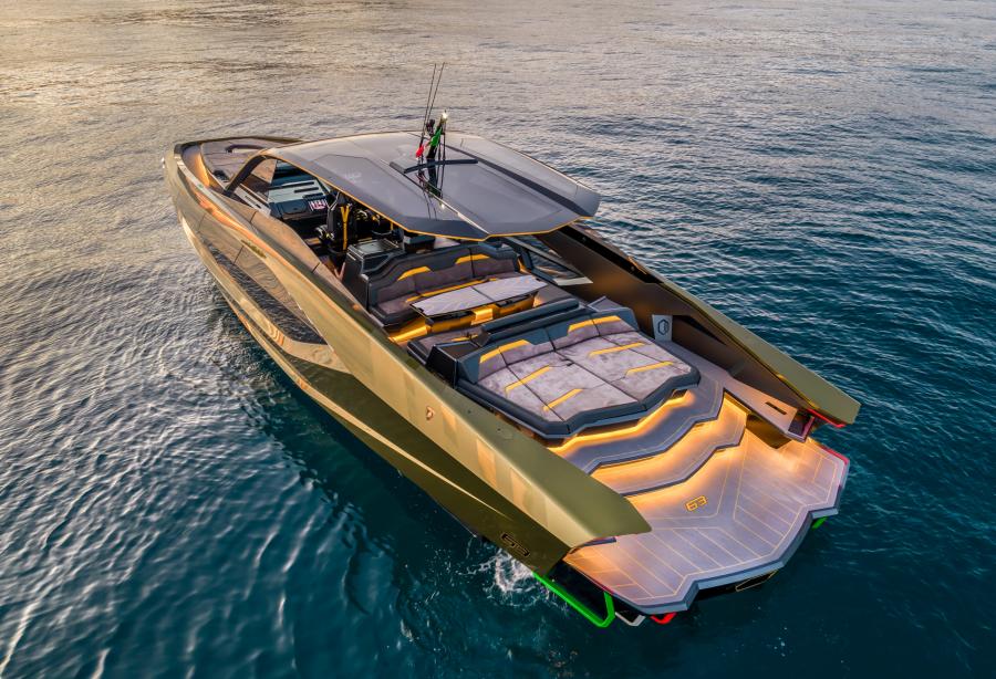Tecnomar For Lamborghini 63 Arrives In Costa Smeralda Yacht Harbour
