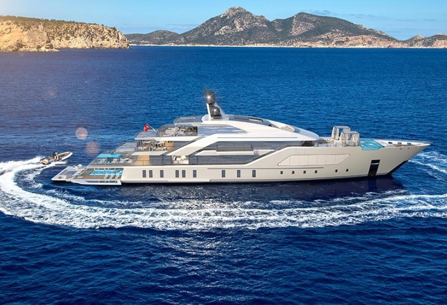 73m Concept Escapade Unveiled by Gill Schmid Design - Yacht Harbour