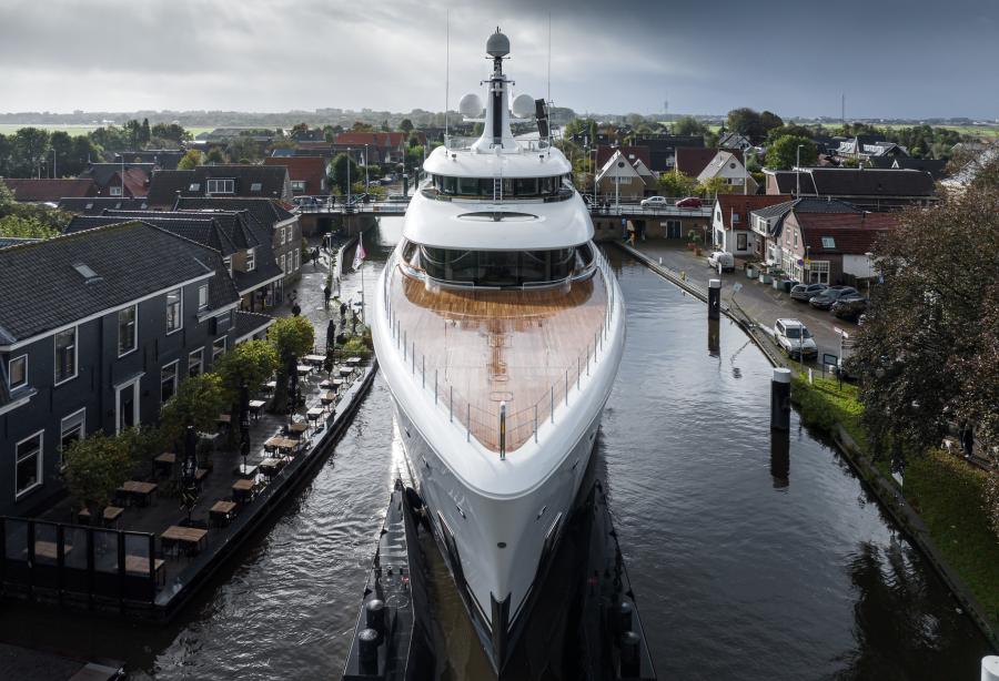 Feadship’s Project 822 on Her Move - Yacht Harbour