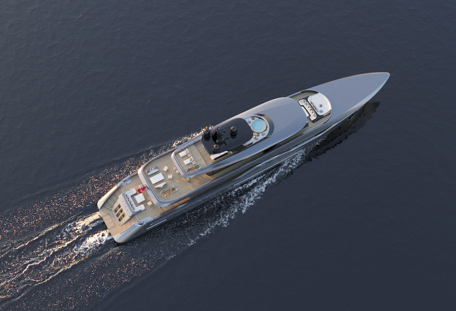63m Concept Azua Revealed by Rodriguez Design - Yacht Harbour