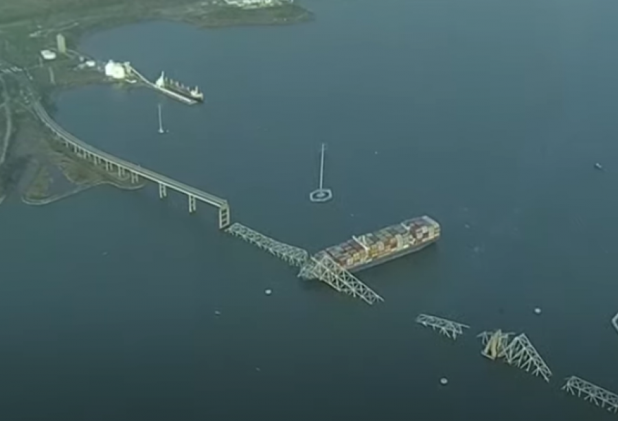 Bridge Collapsed in Baltimore After a Collision With a Cargo Ship ...
