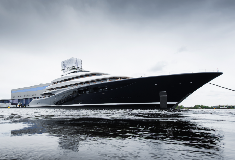 119m First Hydrogen Fuel Cell Superyacht Project 821 Launched by ...
